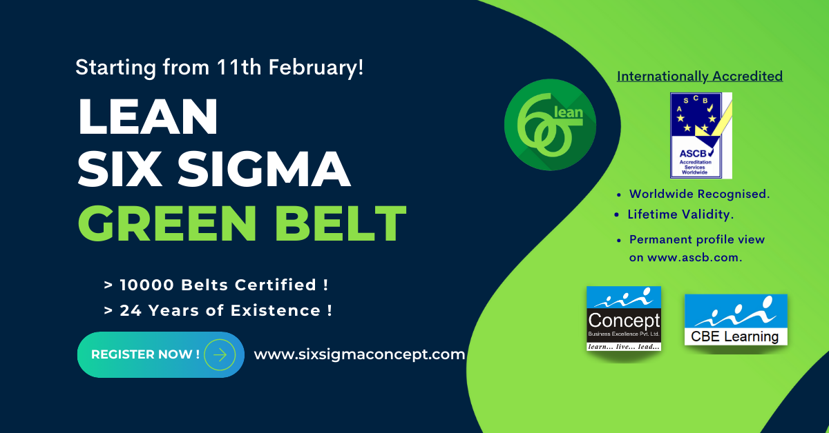 Lean Six Sigma Green Belt Professional Certification Program 2023 - Six ...